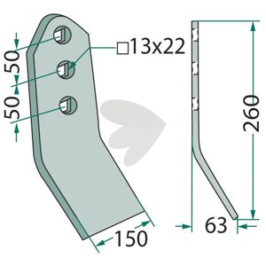 Wear angle CB curved | Sagroparts